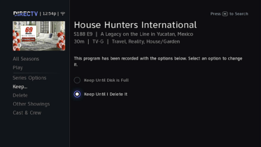 How to "Keep" a recording on your DIRECTV playlist - The Solid Signal Blog